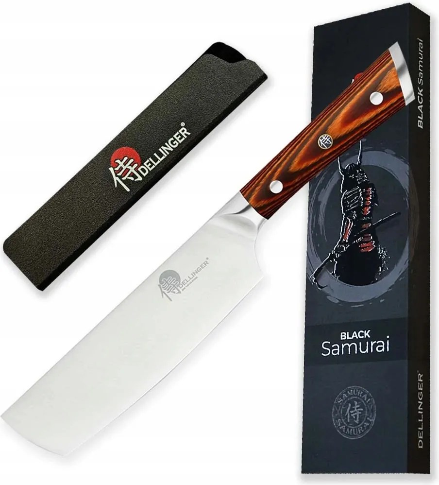 Nůž nejen na zeleninu Nakiri 153 mm, Dellinger German Black Samurai