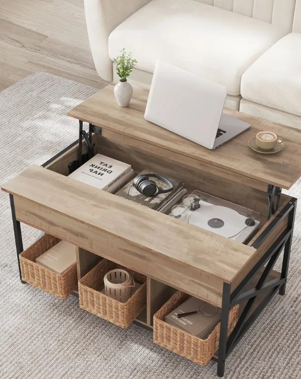 Konferenční stolek TAYLOR SONOMA s výsuvnou deskou 100x60 cm