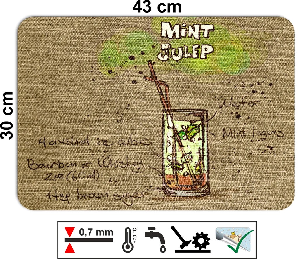 PokojovaDekorace.cz, Prostírání - 033, Mint Julep, 43x30cm