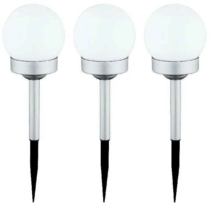 Globo 33770-3 - SADA 3x LED Solární svítidlo SOLAR LED/0,06W/3V pr. 10 cm IP44