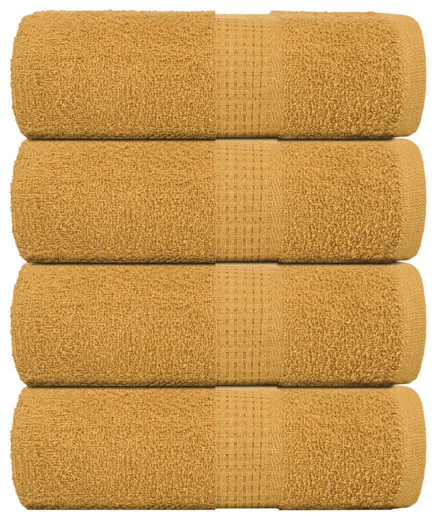Ručníky pro hosty FROGN 4 ks zlaté 30x50 cm 360 g/m² 136804