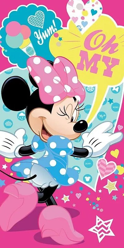 DETEXPOL Osuška Minnie Oh my Bavlna Froté 70/140 cm