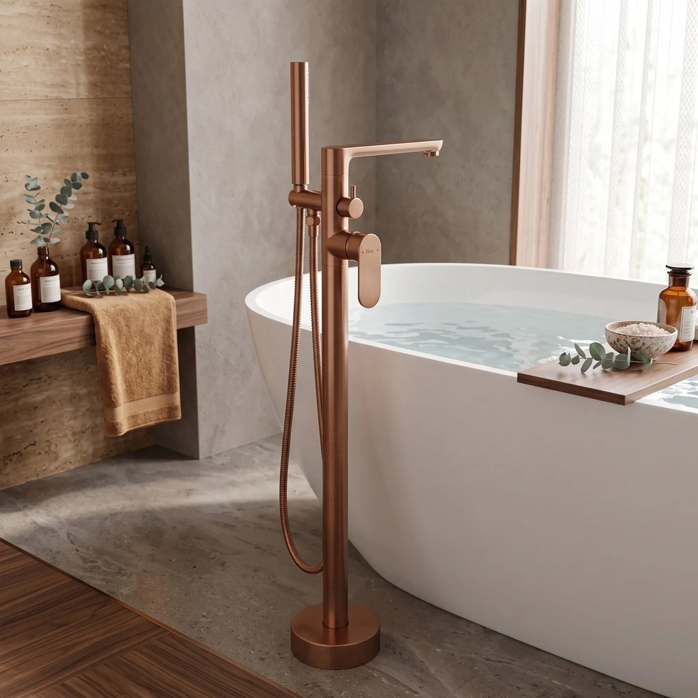 Rea, Volně stojící baterie Rea Logan Brush Copper, REA-B2220