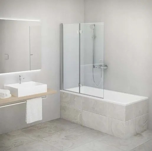Roth TZVL2 vanová zástěna 140x120 cm brillant 742-120000L-00-02