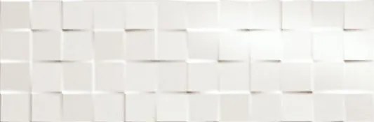 Keramický obklad Lumina square white gloss 25x75