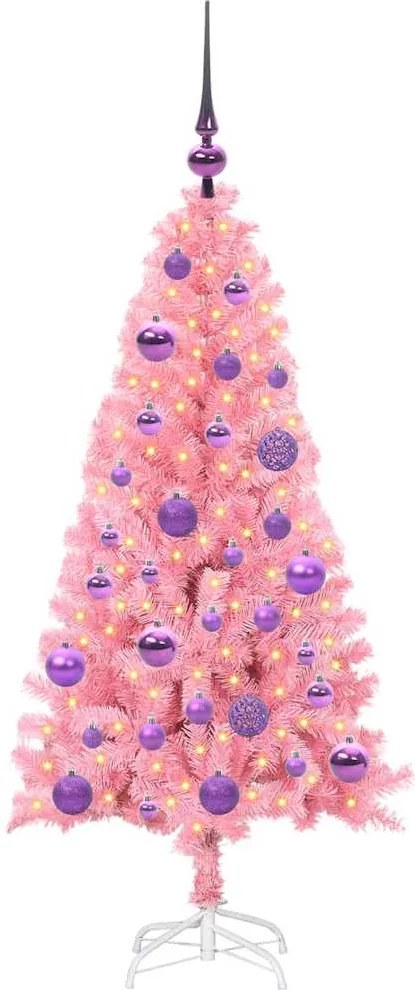 Vánoční stromeček Růžová 120 cm PVC 3396413