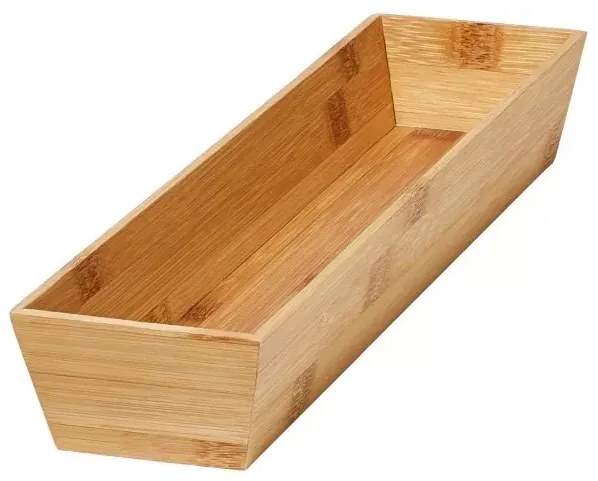 Goodhome Organizér do šuplíku, do kuchyně, příborník - NITAKI bambusový 10 x 43 cm