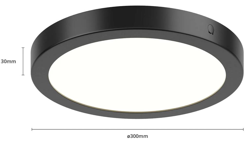 Paulmann Abia LED panel Ø 30 cm 2700K černá matná