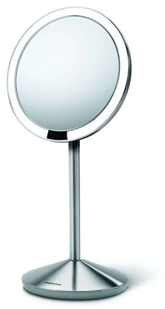 Simplehuman - Kosmetické cestovní zrcátko s LED osvětlením, nerez ST3004