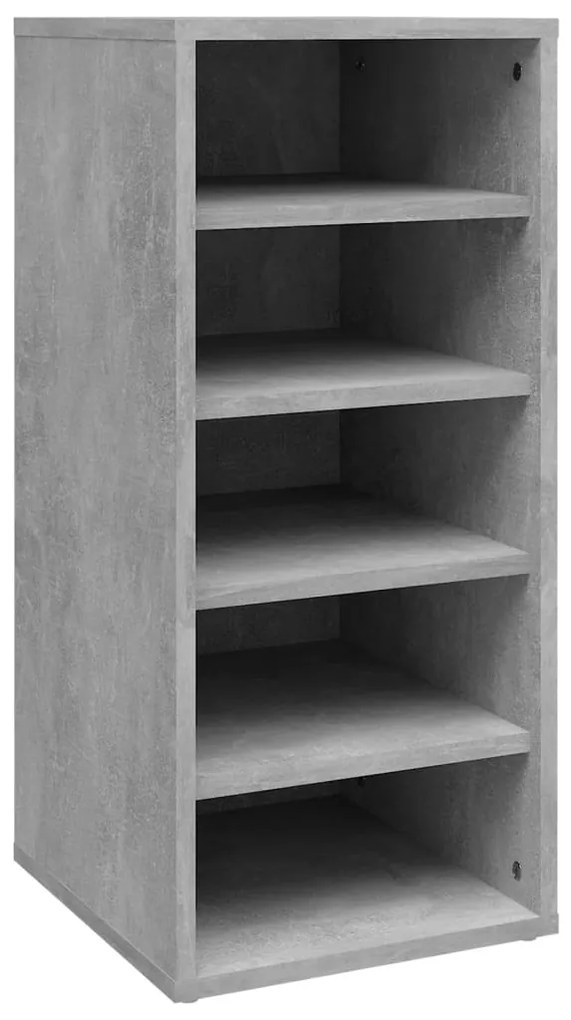 Botník betonově šedý 31,5 x 35 x 70 cm dřevotříska - Default Title