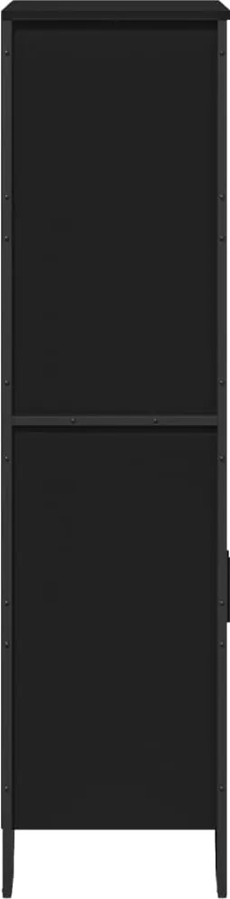 Highboard černý 79,5 x 35,5 x 137,5 cm kompozitní dřevo 3295307