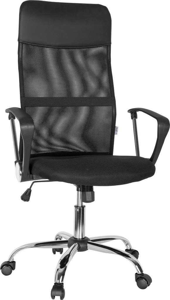 XXXLutz OTOČNÁ ŽIDLE, vzhled kůže, síťovina, černá MID.YOU - Online Only kancelářské židle - 001918030101