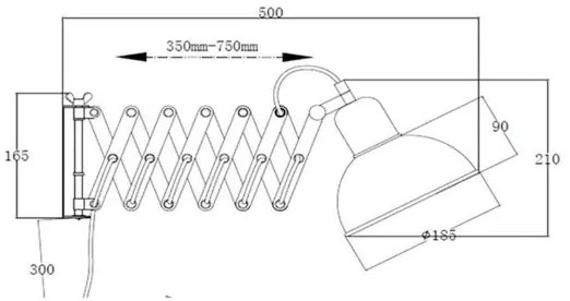 Markslöjd 108105 - Nástěnné svítidlo RIGGS 1xE27/60W/230V černá