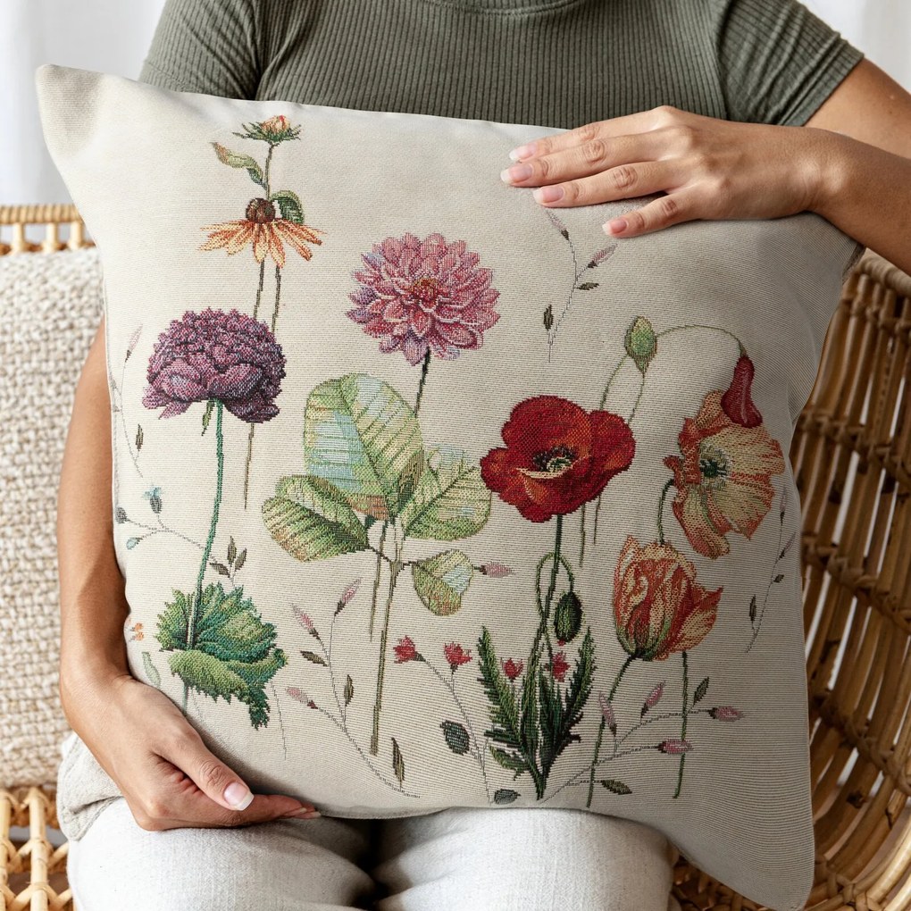 GOBELÍNOVÝ DEKORAČNÍ POVLAK POP 45X45 +/-5% VZOROVANÁ