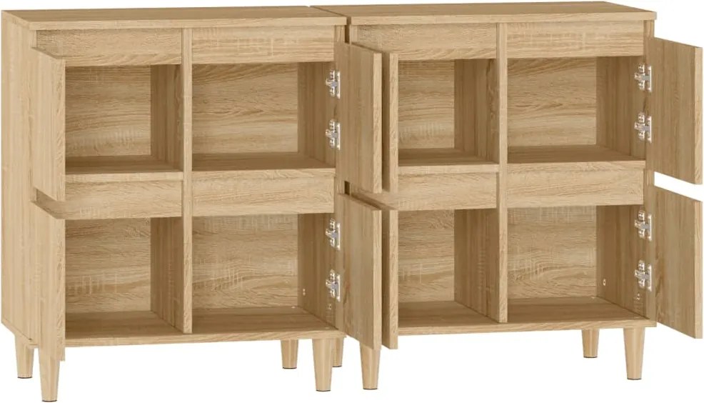 Příborníky 2 ks dub sonoma 60 x 35 x 70 cm kompozitní dřevo 3185754