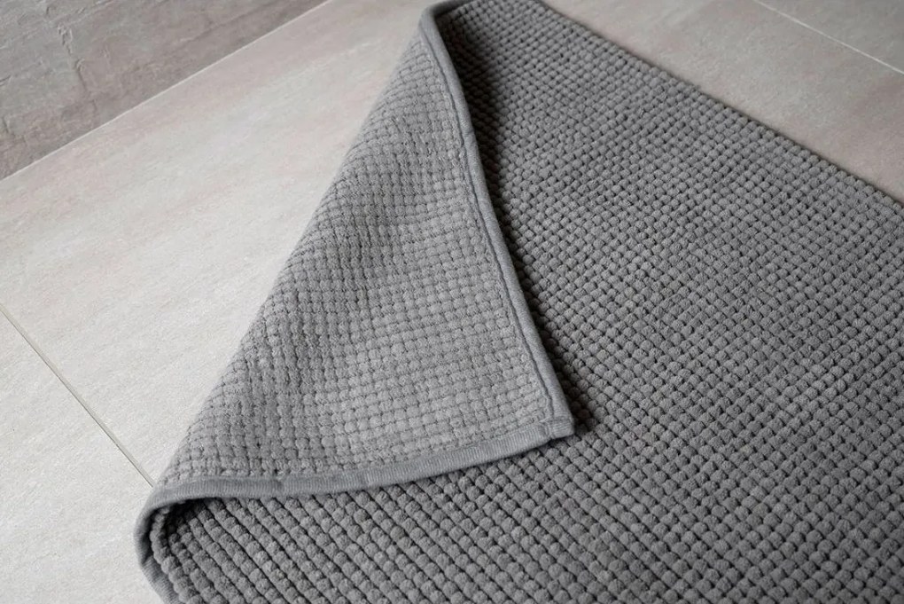BISK Erga Basic, koupelnová předložka 80x50 cm, model 6 Chenille Rolled, šedá, ERG-08687