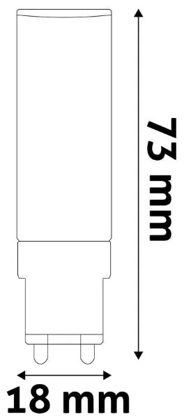 Akce 3+1: Prémiová LED žárovka G9 7W 800lm, studená, ekv. 60W, 3 roky