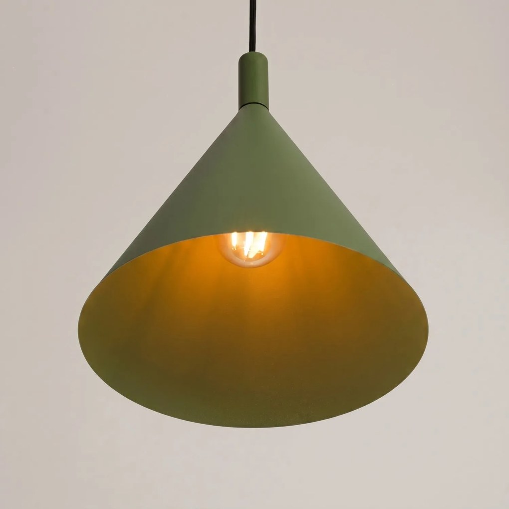 Sollux Lighting Závěsné svítidlo NOX 25 olivově zelené