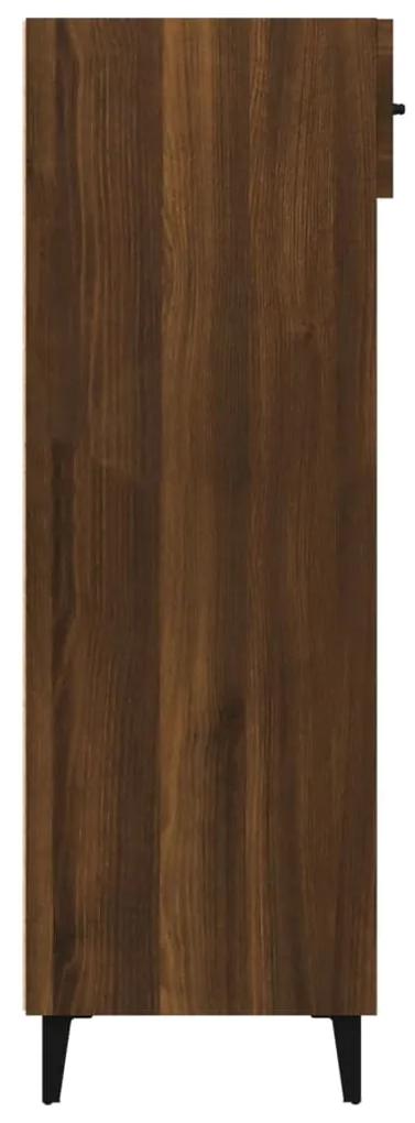 Botník hnědý dub 60 x 35 x 105 cm kompozitní dřevo - Default Title