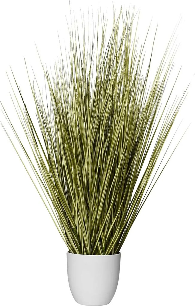 Umělá tráva v květináči JUNCO, plast, výška 80 cm, zelená