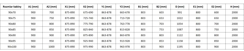 Mexen Mist-B Duo, 2-křídlý ​​výklopný sprchový kout 90 x 75 cm, čiré sklo, zlatý matný profil, 8A2-090-075-55-00