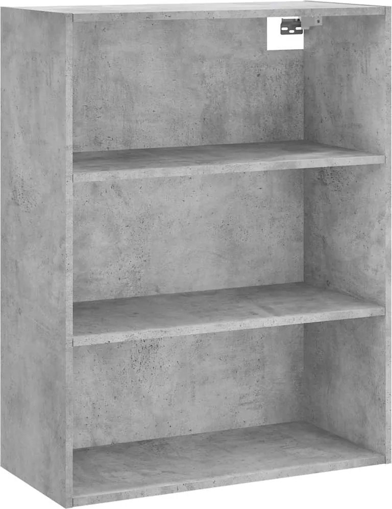 Skříň highboard betonově šedá 69,5x34x180 cm kompozitní dřevo 3189369