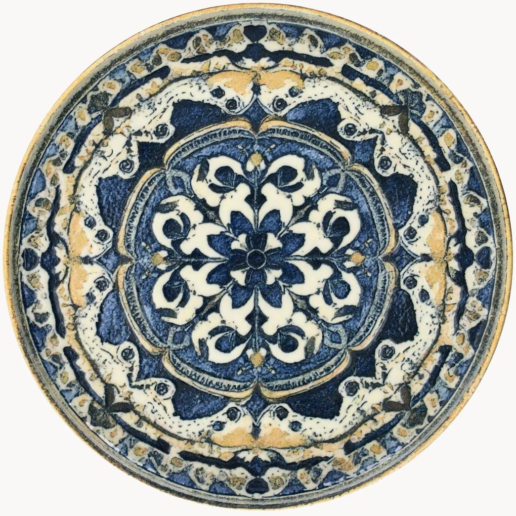 Sada porcelánových mělkých talířů Granada, 3 díly