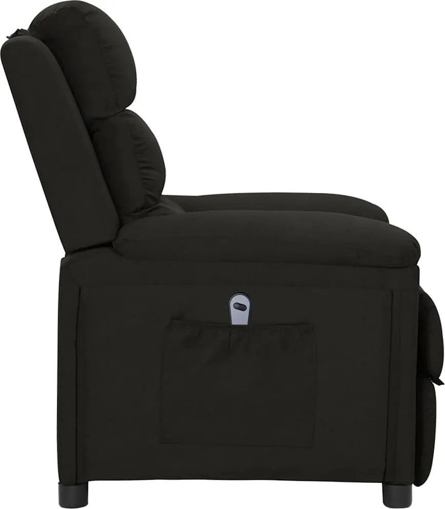 Elektrické polohovací křeslo černé textil 3098965