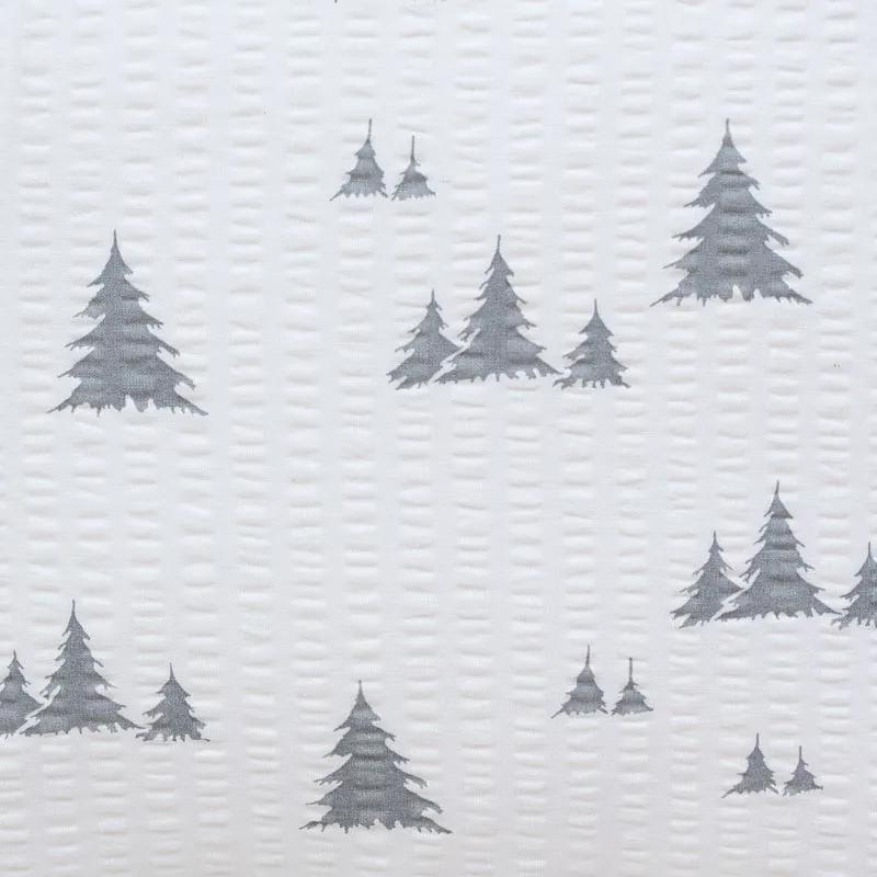 SCANquilt povlak KREP stromky bílošedá 40 x 40 cm