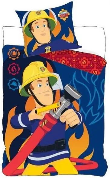 Setino · Ložní povlečení Požárník Sam - Fireman Sam - 100% bavlna - 70 x 90 cm + 140 x 200 cm