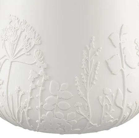 Räder Bílá porcelánová váza FLOWERS