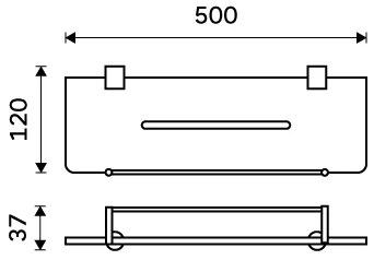 Nimco Police s ohrádkou, 50 cm IXI - BR X450-X-26