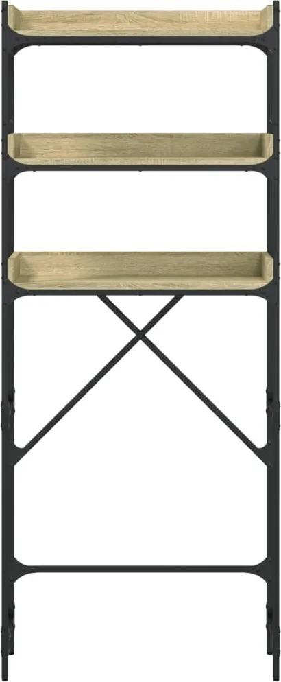 vidaXL Regál nad pračku 67 x 25 x 163 cm kompozitní dřevo [838979] Barva: šedá sonoma