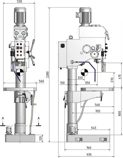 Sloupová vrtačka OPTIdrill B 40 GSP