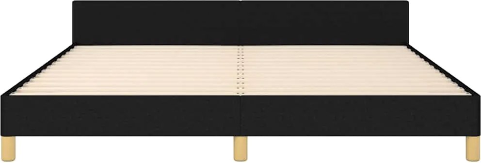 Rám postele bez matrace černý 160 x 200 cm textil 3125310