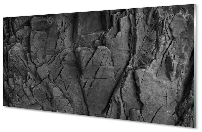 Skleněný panel Kámen struktura abstrakce 140x70 cm