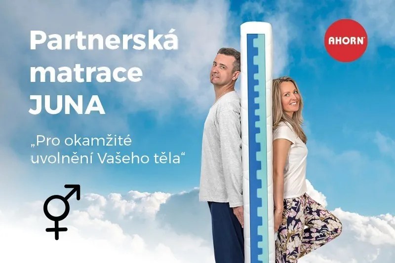 Ahorn JUNA 16 - partnerská oboustranná matrace 100 x 210 cm