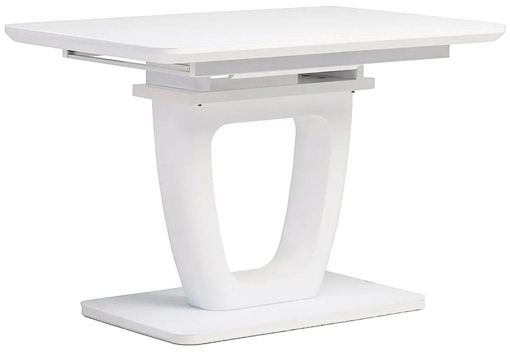 Jídelní stůl 110+40x75x76 cm AUTRONIC HT-430 WT bílá