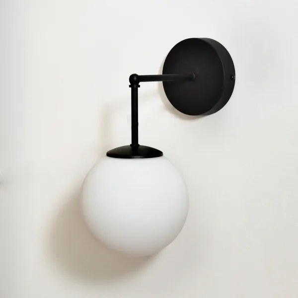 Nástěnná lampa MOON 1xE27/15W/230V černá