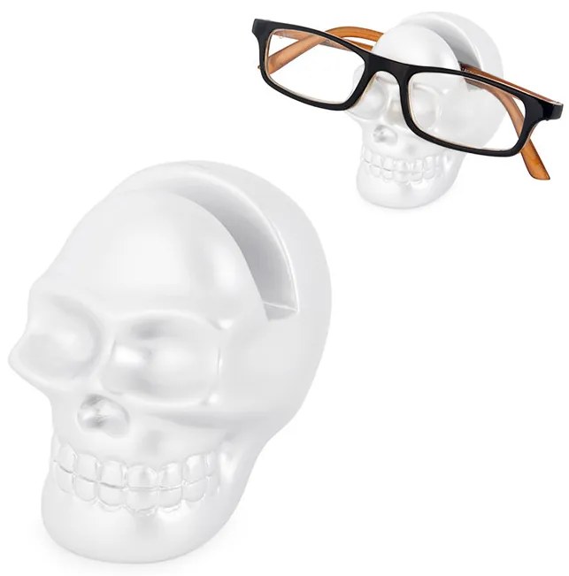 Stojánek na brýle BALVI Skully, bílý