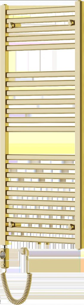 Mexen Hades, elektrické topné těleso 1200 x 500 mm, 600 W, zlatá lesklá, W104-1200-500-2600-50