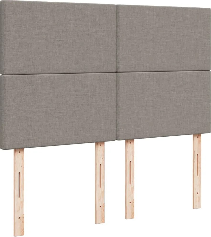Box spring postel s matrací taupe 140x200 cm textil 3291688