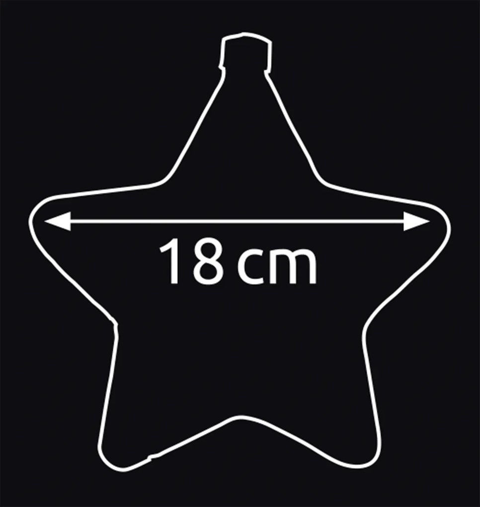 Marimex Decor Crystal Hvězda s cesmínou