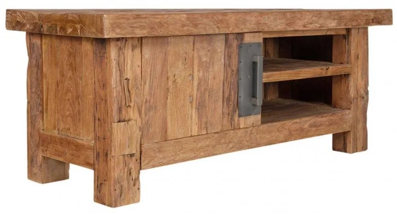 TV stolek masiv recyklovaný teak Java 130 cm