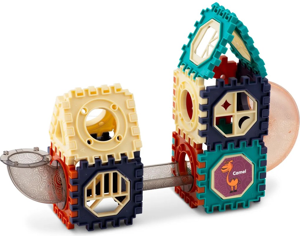 Stavební bloky se skluzavkou RK-765 Ricokids