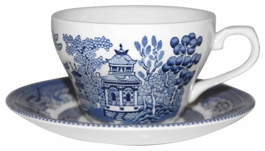 Kameninový hrnek Churchill China Blu Willow, 200 ml