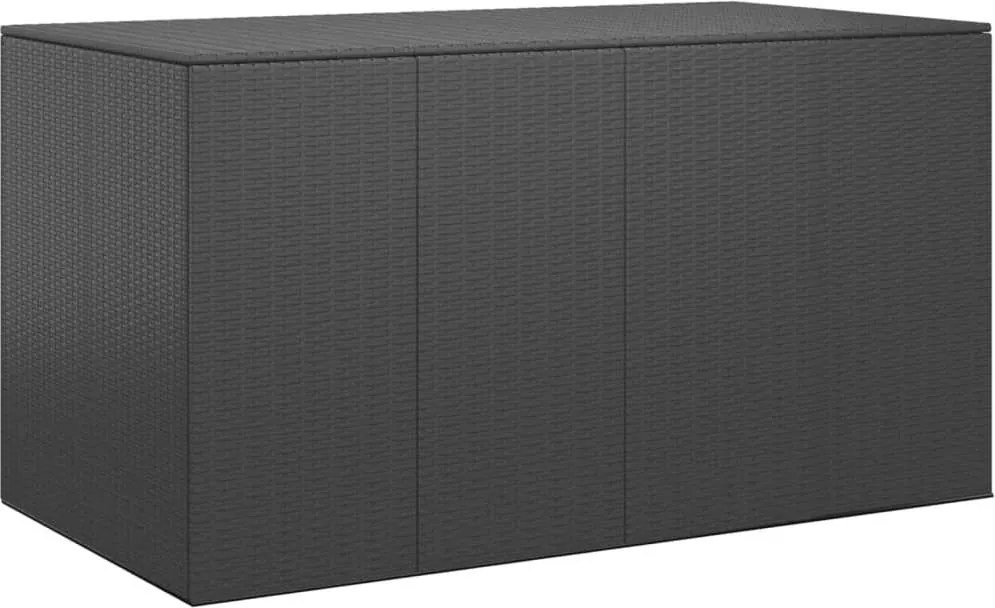 vidaXL Zahradní úložný box PE ratan 194 x 100 x 103 cm [317232] Barva: Hnědá