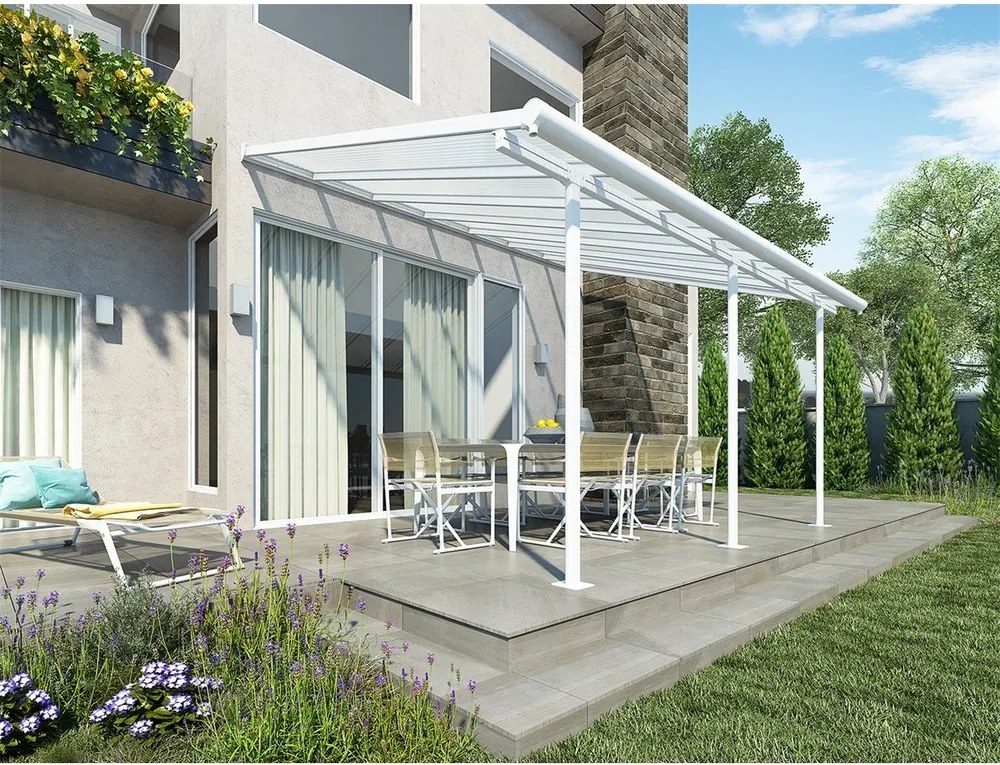 Hliníková pergola Palram Sierra 4200 bílá 3 x 4,25