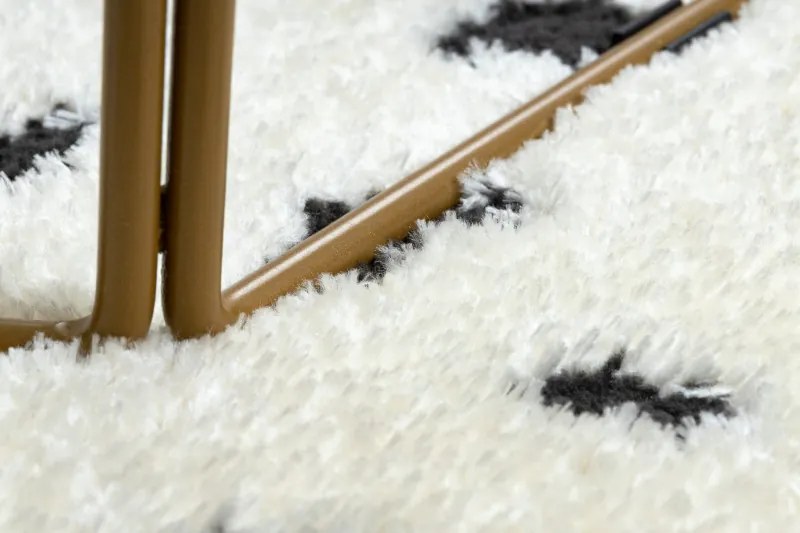 Dywany Łuszczów, Kusový koberec Mode 8508 cream/black, 120x170, bílá, chodba / předsíň