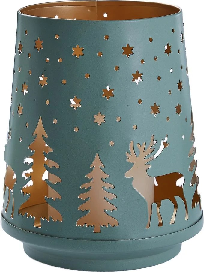 MOUNTAIN LODGE Lucerna 11 cm - zelená